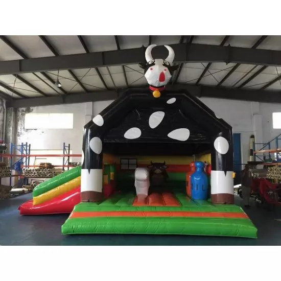 Cow Inflatable Bouncy Castle With Slide - Bouncy Castle With Slide ...